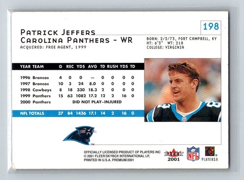 2001 Fleer Premium - #198 Patrick Jeffers for sale online | eBay