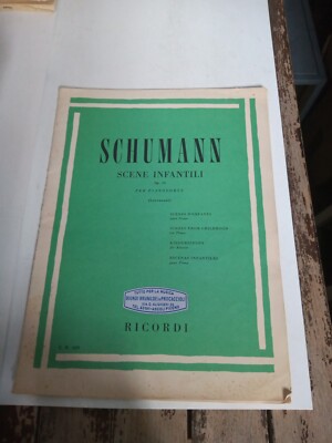 Scene Infant Boys Schumann OP.15 For Piano 1969 RICORDI | eBay Australia