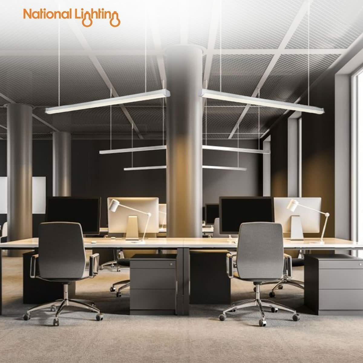 T8 LED Ceiling Tubelight Dimmable Batten Strip Light with Flush Ceiling ...