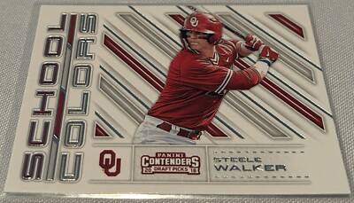 2018 Panini Contenders Baseball Steele Walker Oklahoma Sooners School ...