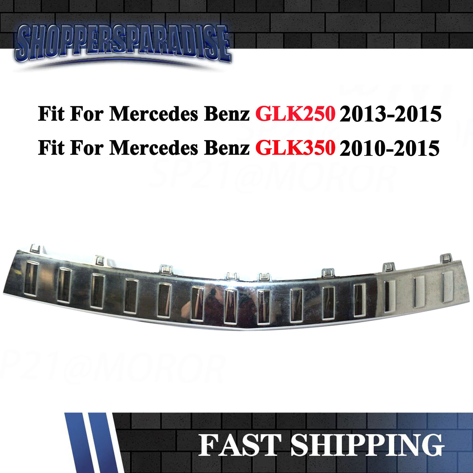 For Mercedes Benz GLK 250 350 2010-2015 Rear Bumper Step Plate Pad ...