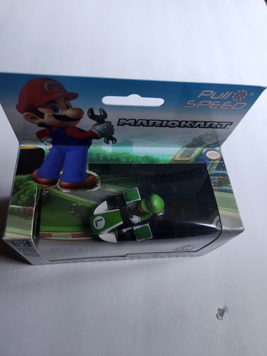 (Luigi) MARIOKART NINTENDO PULL & SPEED MARIO KART RACER TOY | eBay