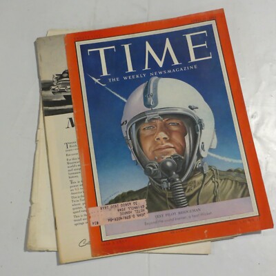 Time Magazine Test Pilot Bridgeman April 27, 1953 K9x2 | eBay