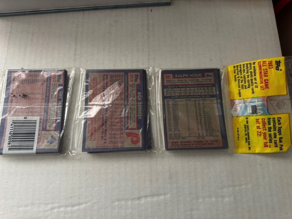 1984 Topps Rack Pack Mattingly Strawberry RC Rod Carew All-Star | eBay