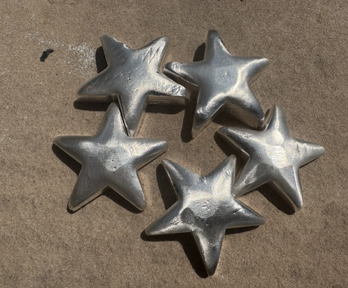 Astro Metals STAR 1.28 oz .999+ Fine Silver Bullion Hand Poured Bar | eBay
