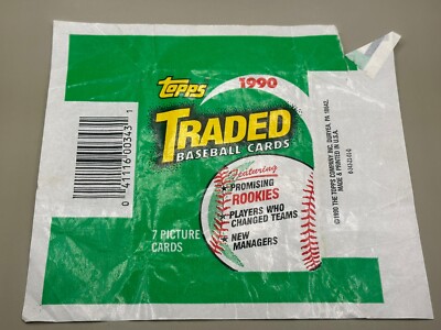 1990 Topps Traded Baseball WRAPPER - No Cards | eBay