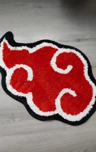 Anime Akatsuki Cloud Rug - Large Red Carpet For Otaku Decor, Size 80X55 ...