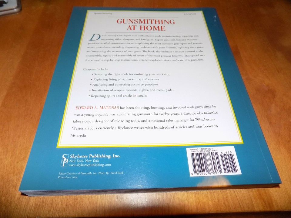 DO IT YOURSELF GUN REPAIR Firearms Guns Gunsmithing Gunsmith Firearm ...