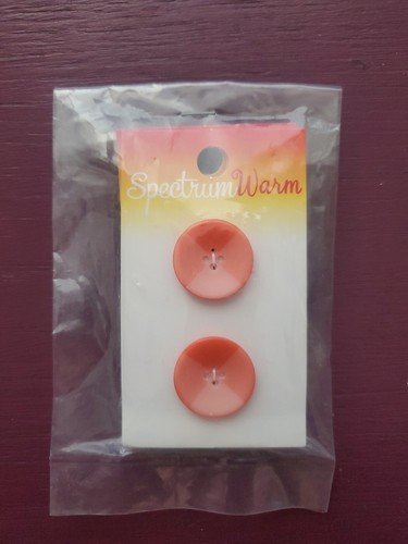 LOT of 3 - Spectrum Warm 22mm Buttons 2 per Pack - Total 6 Button LOT ...