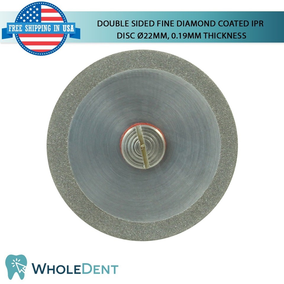 Ortho Dental Fine Double Sided Diamond Coated Disc IPR Separator Ø22mm ...