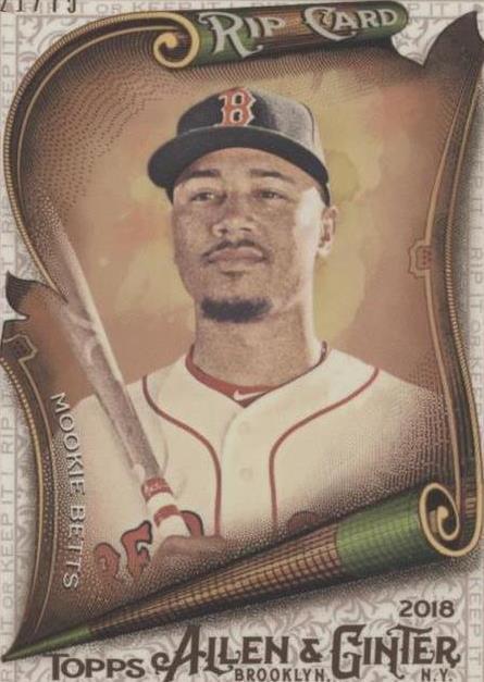 2018 Topps Allen & Ginter - Rip Cards Mookie Betts #RIP-86 /75 for sale ...