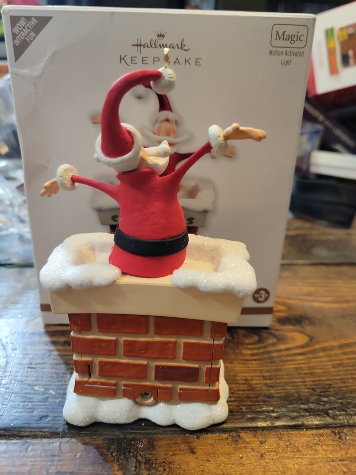 Hallmark Countdown to Christmas Santa Clock Keepsake Ornament 2010 w ...