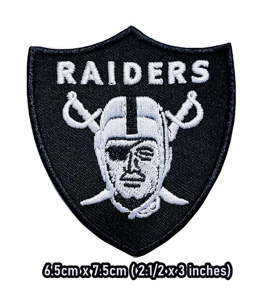 Oakland Raiders NFL Football Patches Embroidery iron,sew(From Thai by ...