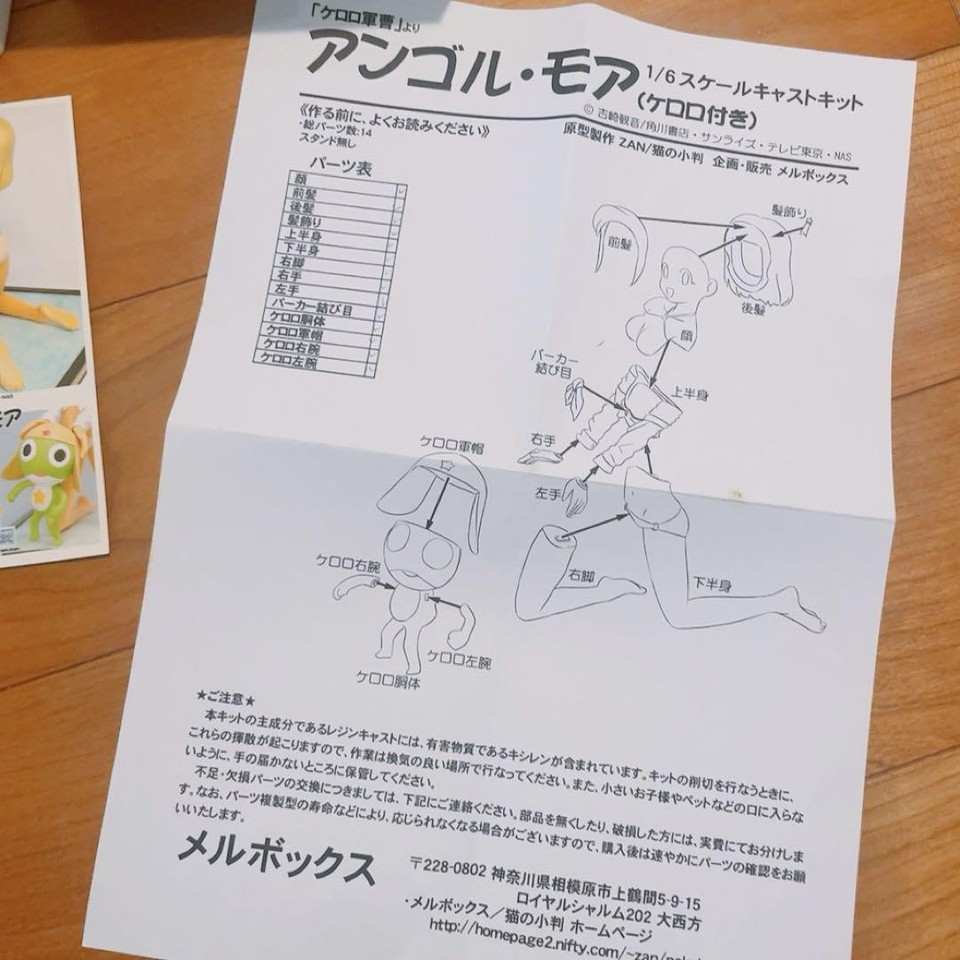 Keroro Gunso Sgt. Frog Garage Kit Incl. More and Angol Moa Figures Used ...