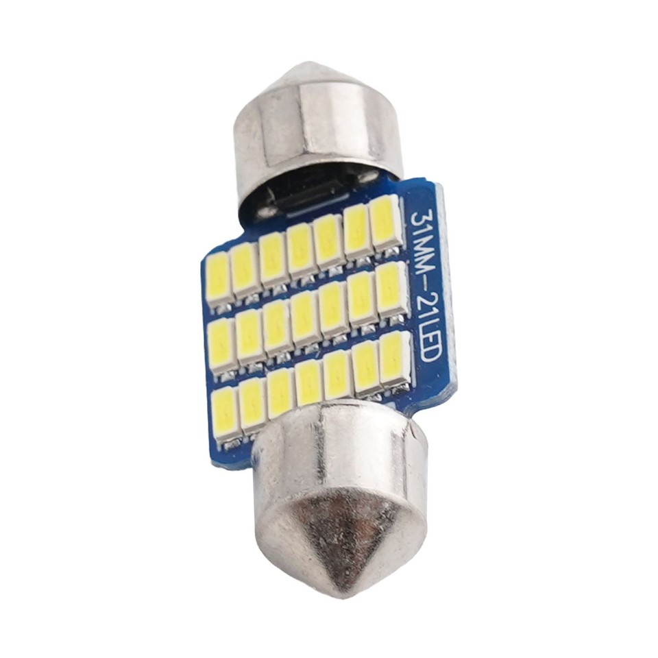 600LM/31MM Car LED Dome Light Reading Light Double Tip 21SMD License ...