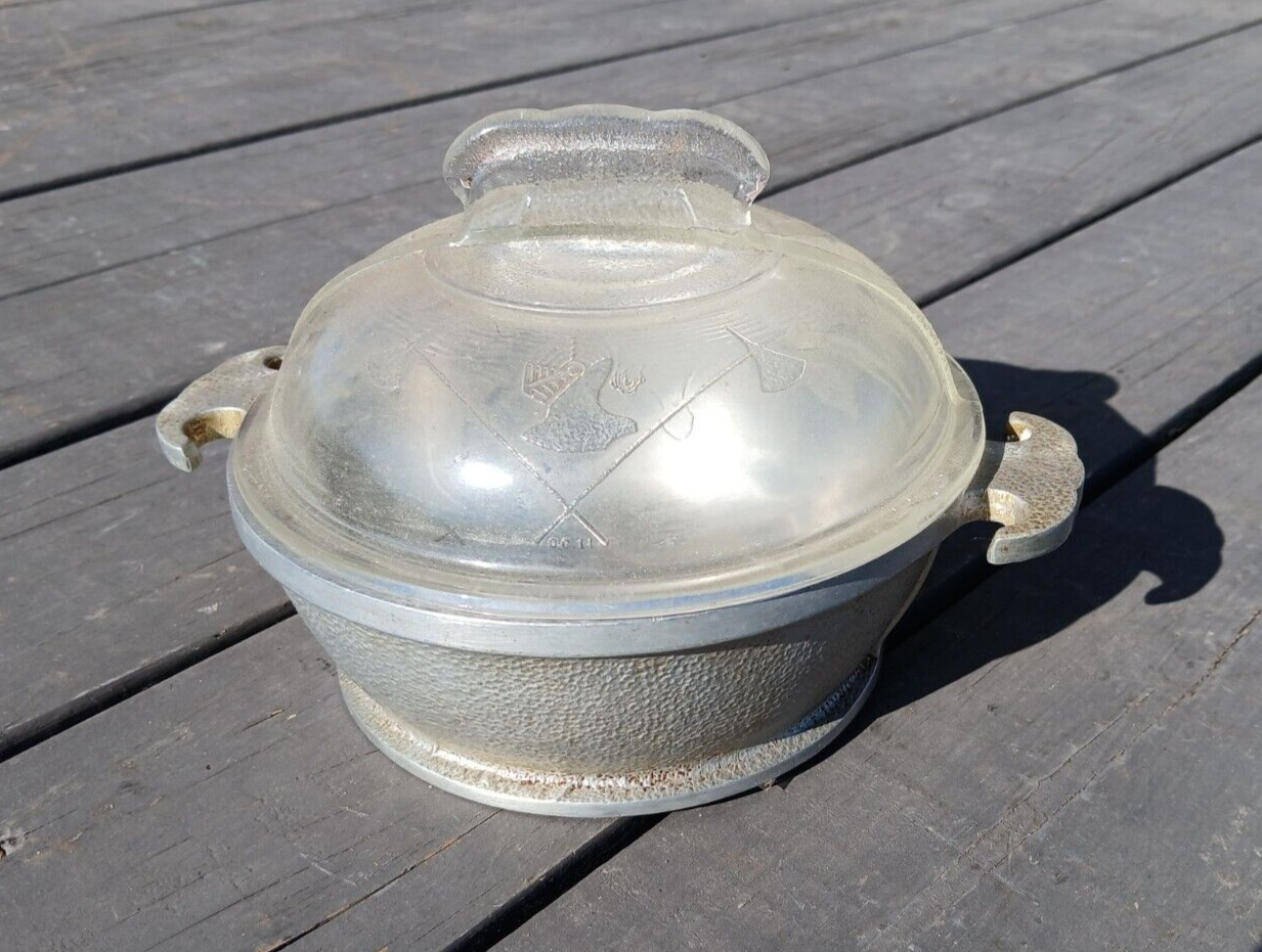 Vtg Guardian Service Aluminum Cookware Round Dutch Oven Roaster Pot w ...