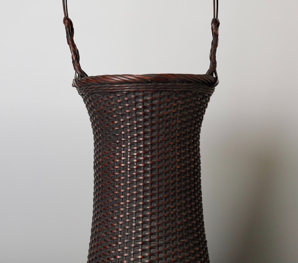Japanese beautiful bamboo flower basket ZE15 | eBay