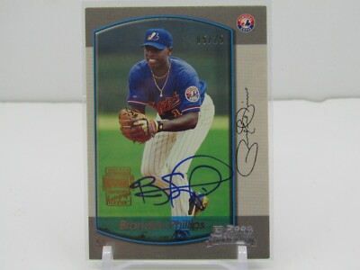 BRANDON PHILLIPS 2006 BOWMAN ORIGINALS BUY BACK SIGNATURE AUTOGRAPH ...