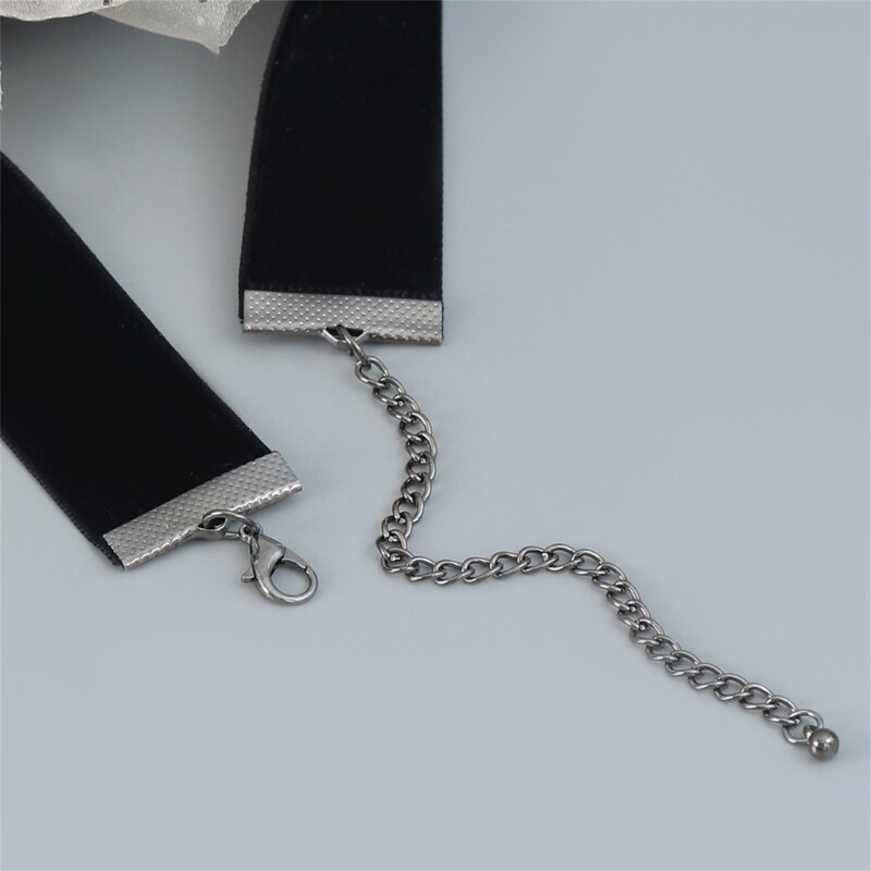 Big Flower Necklace Lace Elegant Clavicle Chain Delicate Neck Chain for ...