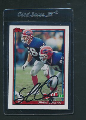 1991 Topps #44 Shane Conlan Bills Signed Auto *B8405 | eBay
