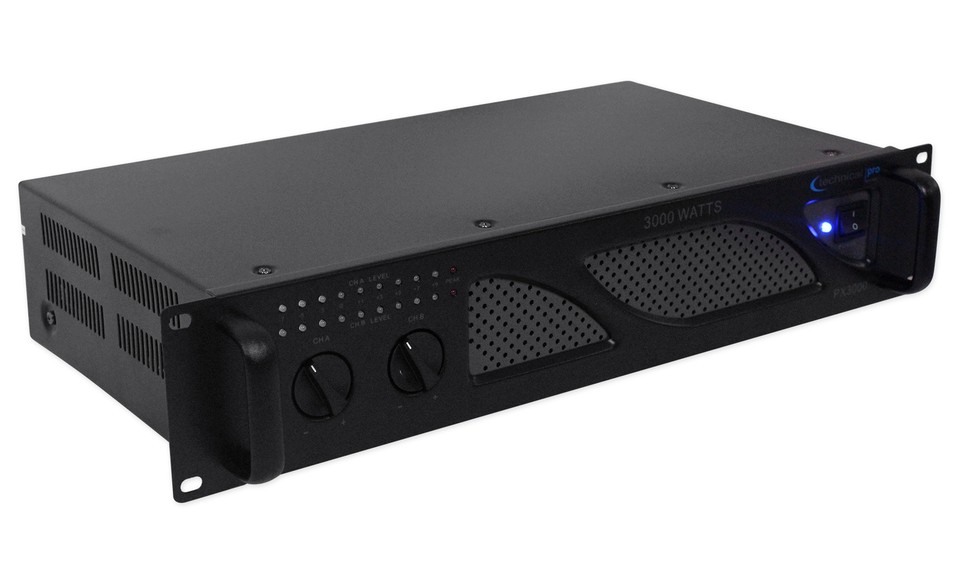 Technical Pro PX3000 Professional 2U 2-Channel 3000 Watt Power DJ ...