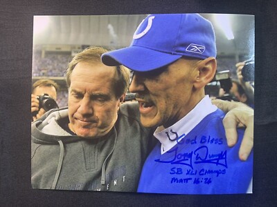 TONY DUNGY Autographed INDIANAPOLIS COLTS 8x10 | eBay