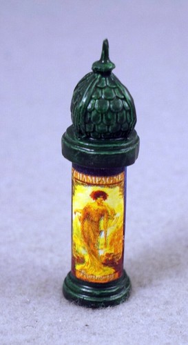 J Carlton Gault French Miniature Column with Posters Paris Advertising ...