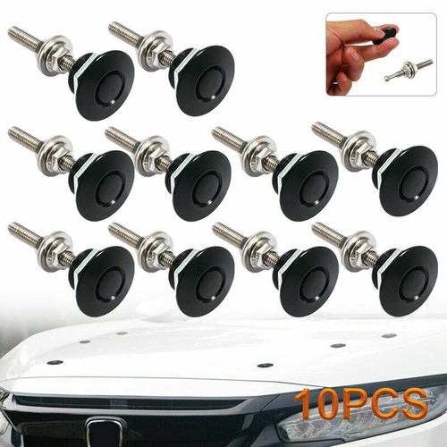 2-20x Push Button Quick Release Hood Bonnet Pins Lock Clip Car Bumper ...