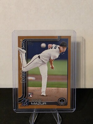2025 Topps Series 1 Adam Mazur Gold /2025 Marlins RC #309 | eBay
