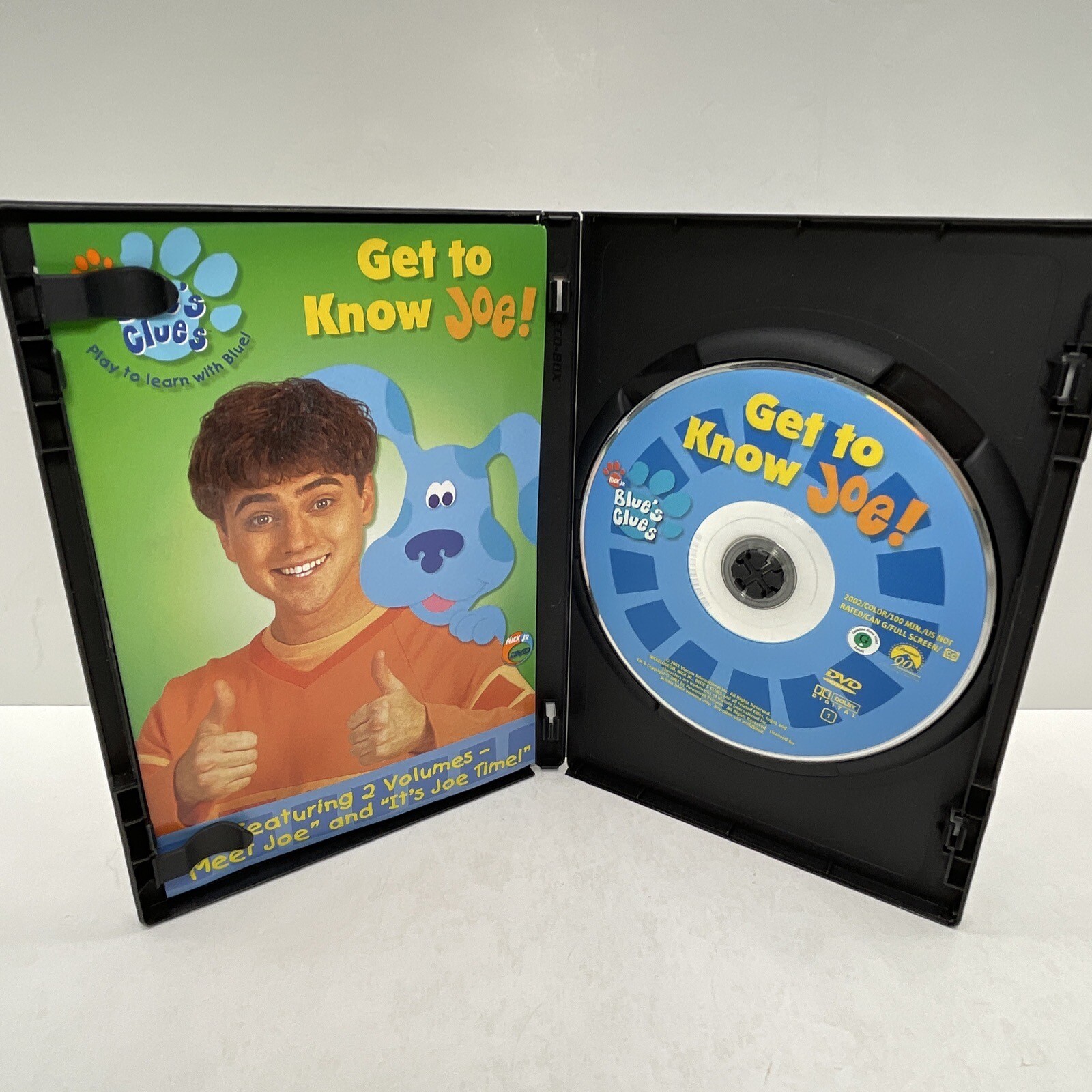 BLUE'S CLUES Get To Know Joe! NICK JR. 2 Volumes Nickelodeon Paramount ...