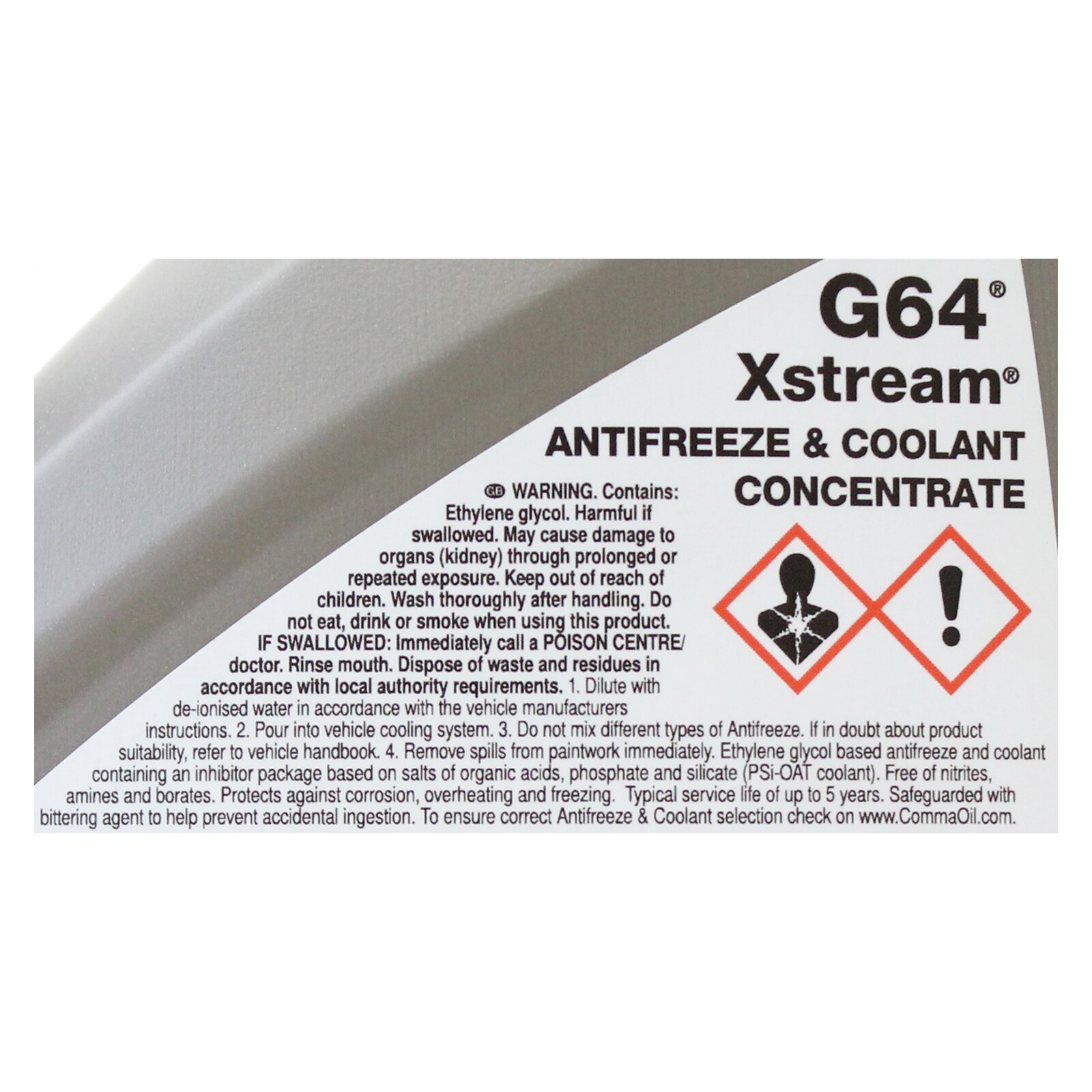 Comma Xstream G64 Car Antifreeze & Coolant - | Grelly UK