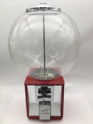 Red Northwestern Mega 60 Fat Head Bubble Globe Gumball Toy Capsule ...