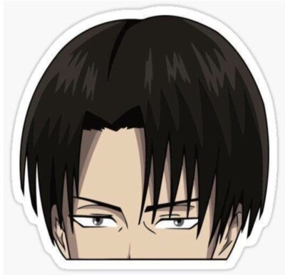 Levi Attack On Titan Peeker Peeking Sticker Anime Car Decal Vinyl ...