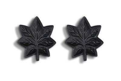 US Marine Corps Lieutenant Colonel Subdued Metal Pin-On Collar Rank ...