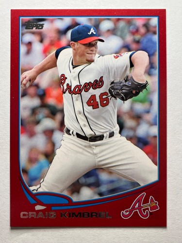 2013 Topps #46 Craig Kimbrel Target Red Parallel Atlanta Braves Chicago ...
