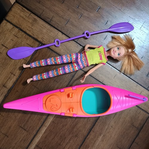 Barbie Team Stacie Doll Summer Camp Kayak Canoe Set | eBay