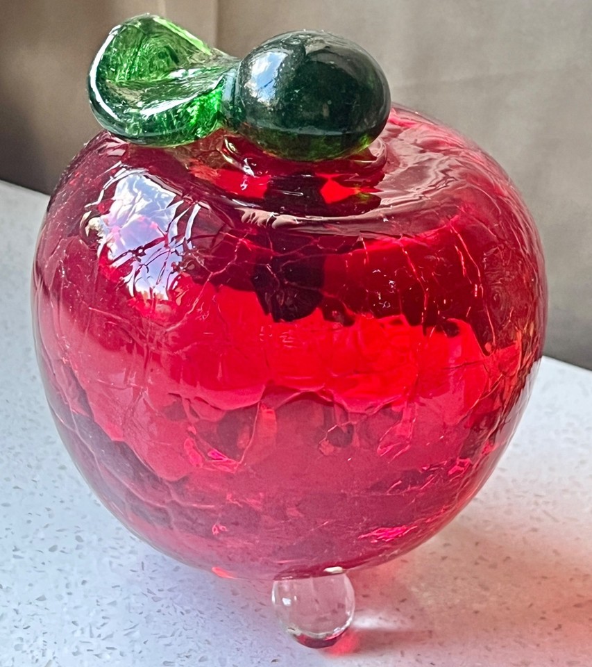 Glass Apple & Pineapple Fruit Fly Traps with Stoppers 3 Footed Eco ...