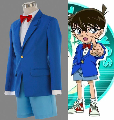 Detective Conan Konan Case Closed Cosplay Kostüm uniform anmie kind ...
