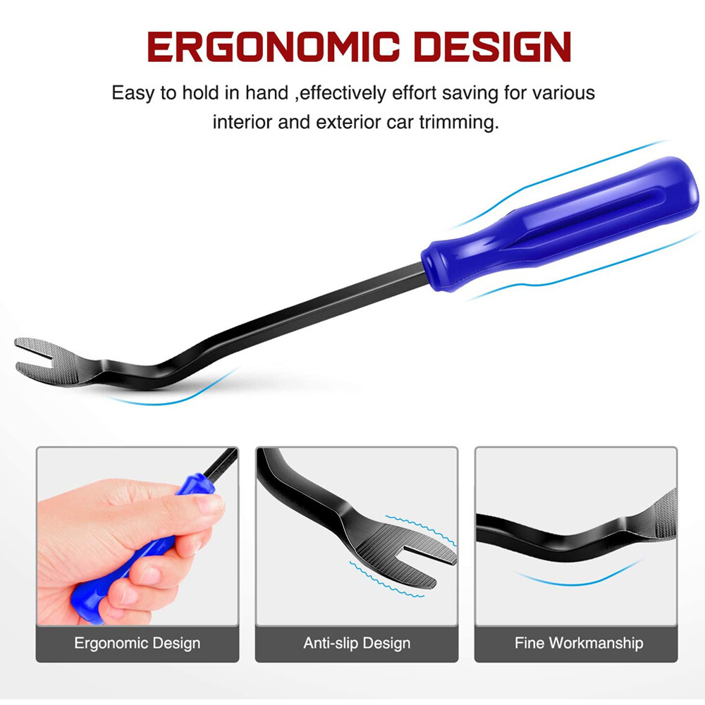 5Pcs Car Trim Removal Tool Kits Panel Door Pry Dash Interior Clip Set ...