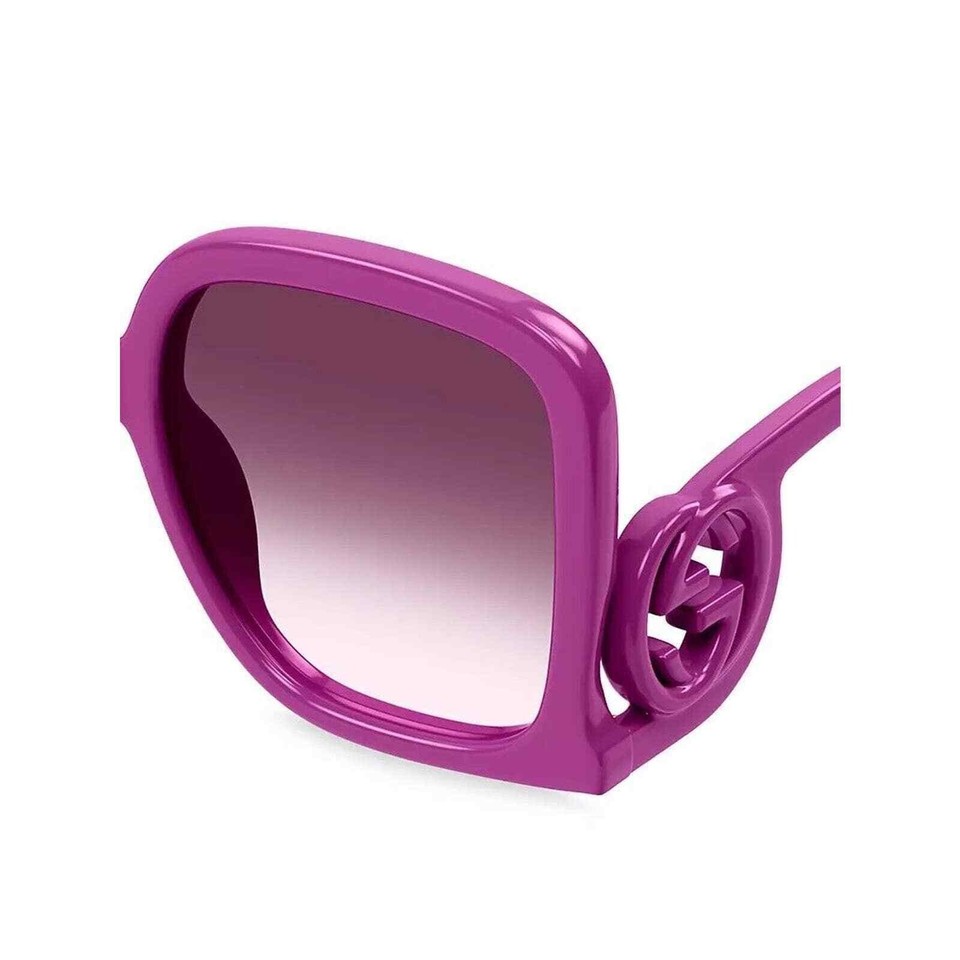 Gucci Ladies Sunglasses Fuchsia Pink Oversized GG 1326 S 004 58mm New ...