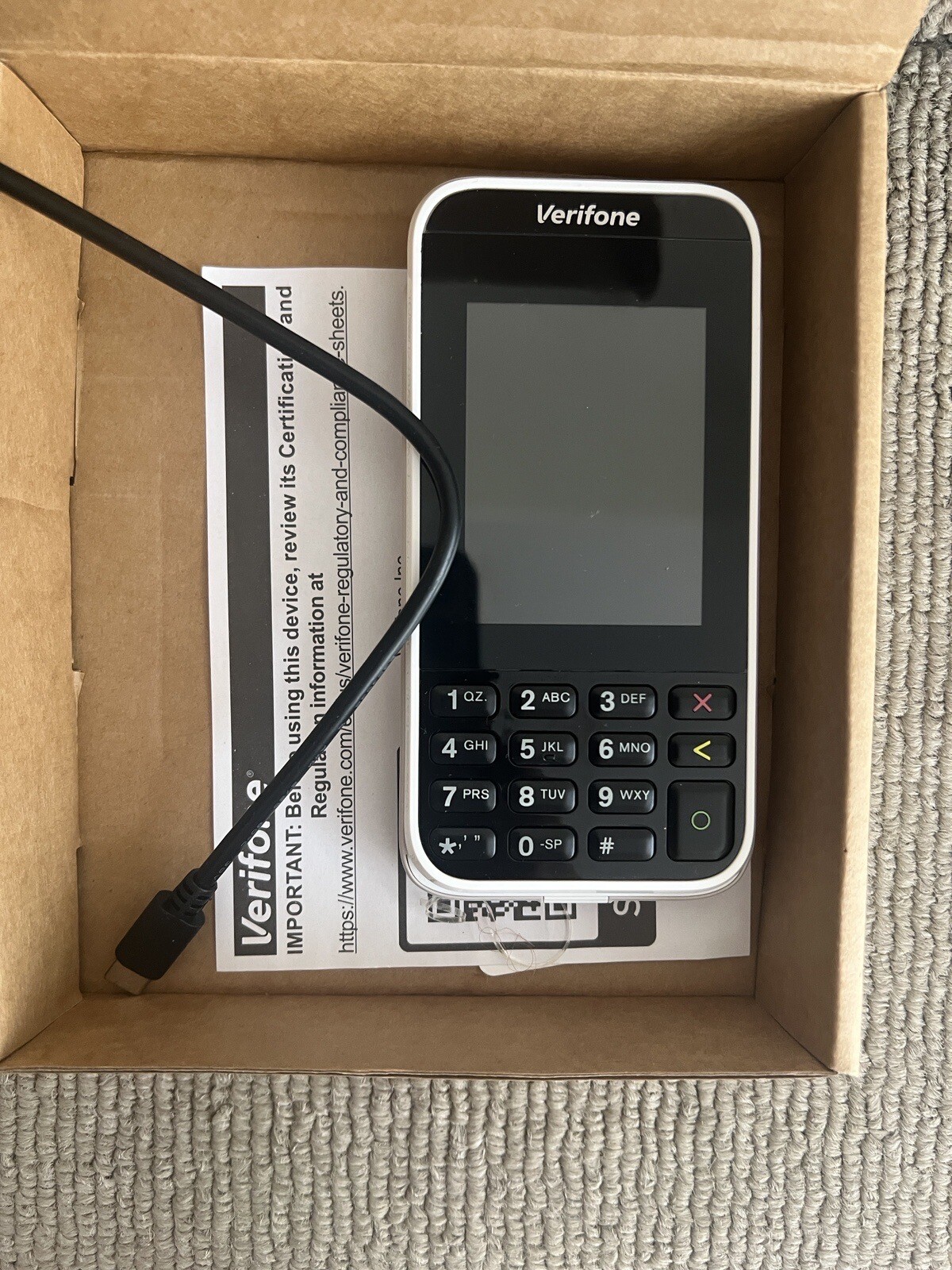 Verifone E285 Brand New In Box Hand Held Terminal Specs In Description ...