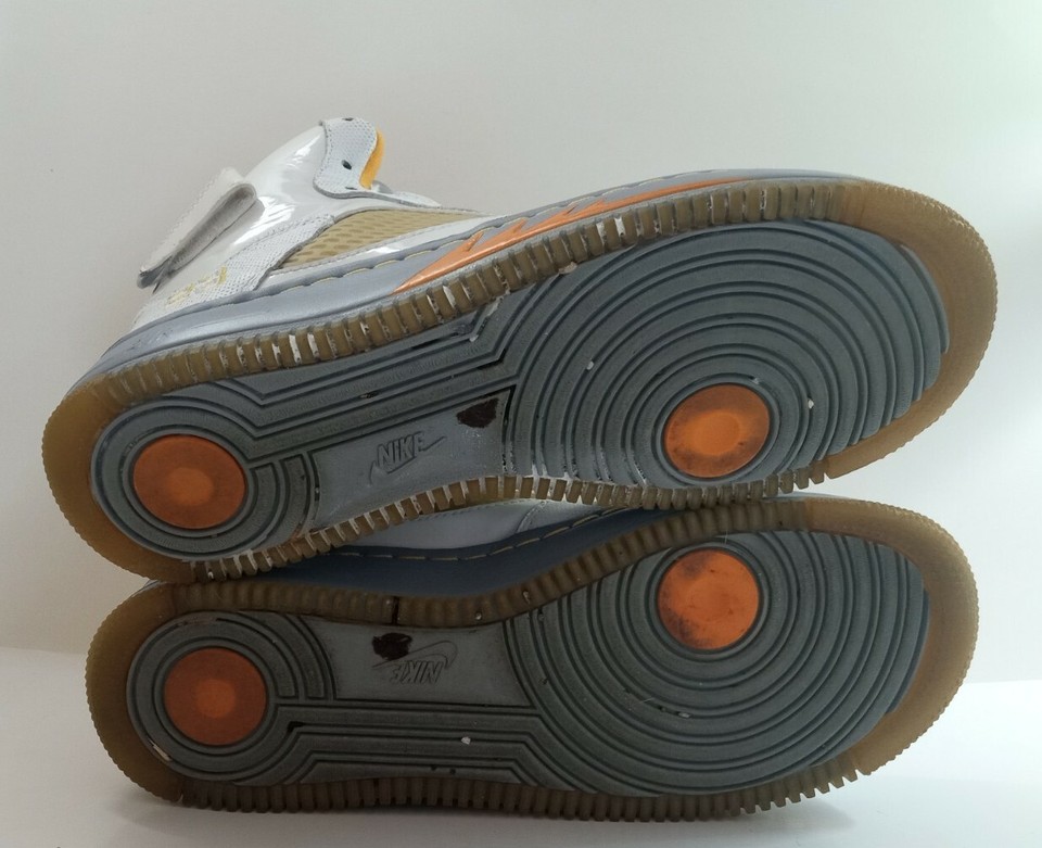 AF1 Air Jordan Fusion 5 White/Orange Basketball Shoes Mens Size 11.5 ...