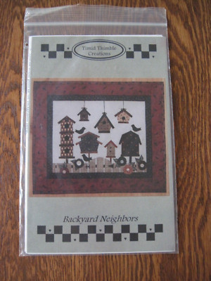 Timid Thimble Creations Applique Quilt Pattern Backyard Neighbors Nancy ...