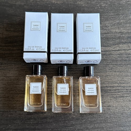 3 x YSL Yves Saint Laurent Tuxedo Epices Patchouli EDP Splash Sample 7 ...