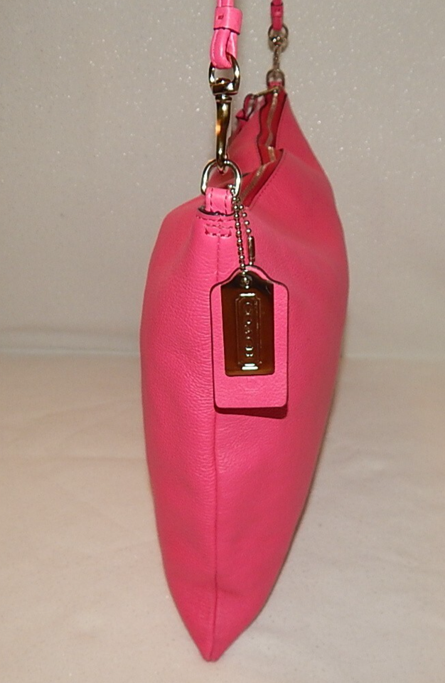 Coach Handbag Purse 29461 Bleeker Daily Shoulder Bag Fuchsia Pink ...