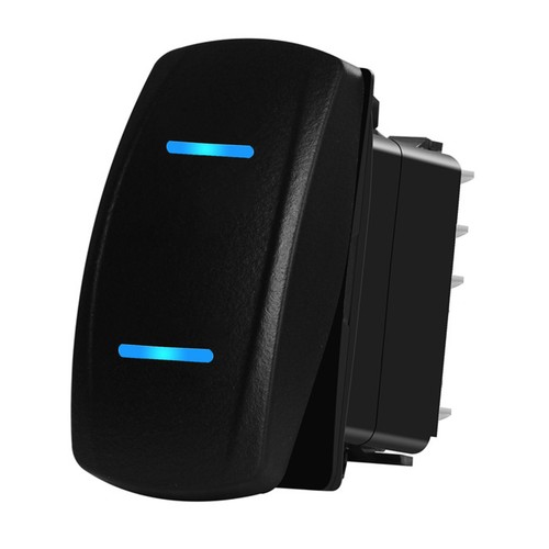 12V 20A Car Boat Blue Led Rocker Switch 8Pin DPDT ON ON OFF for DRL ...