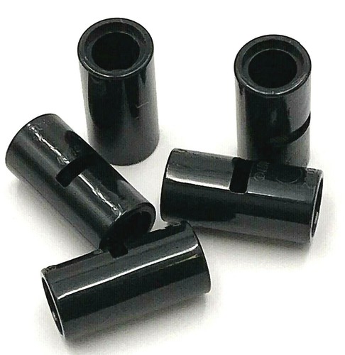 Lego 5 New Black Technic Pin Connectors Round 2L with Slot Pin Joiner ...