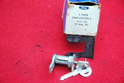 65 66 MUSTANG NOS FORD DOOR LOCK CLYLINDER WITH KEYS C5OZ 6221984 A ...