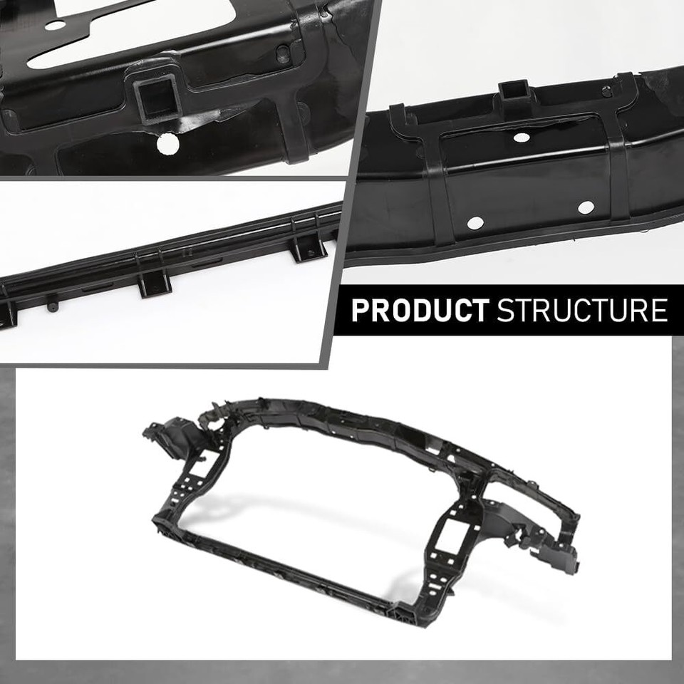 Radiator Support Core Assembly Blk Fit For Audi A8 2010- 2017 Replace ...