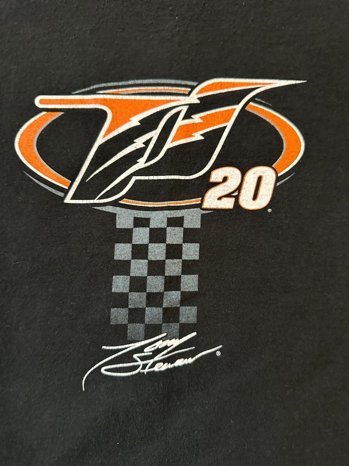 Tony Stewart NASCAR T Shirt/ Black Chase Authentics 100% Cotton Men’s ...